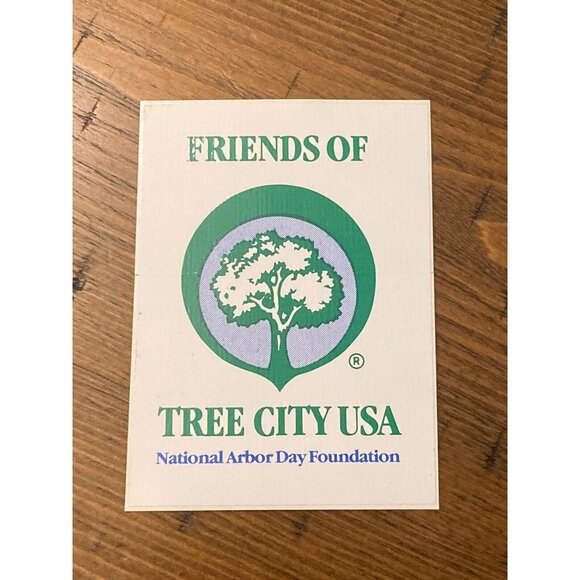 Office | Vintage Friends Of Tree City Usa Arbor Day Foundation Decal ...